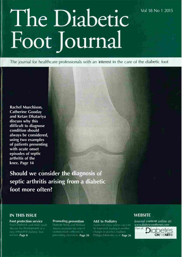 Is septic arthritis arising from a diabetic foot wound a diagnosis that ...